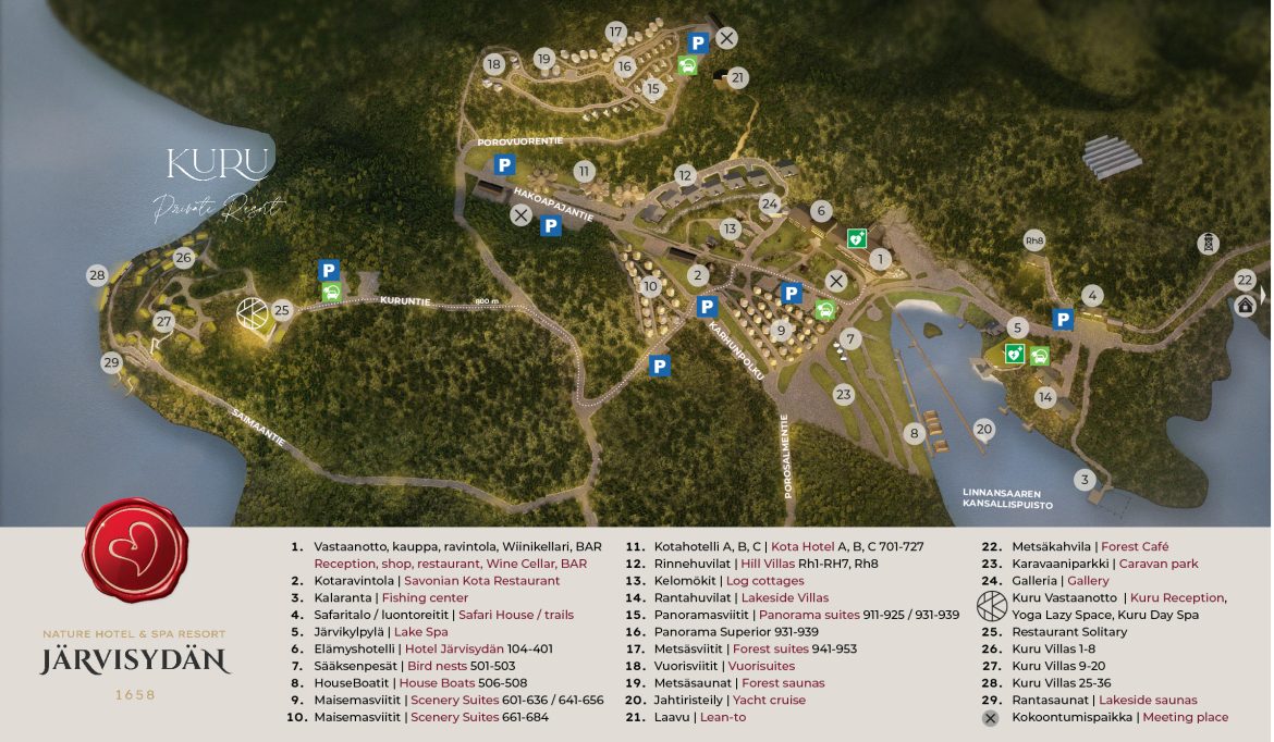 Kartta – Kuru Resort